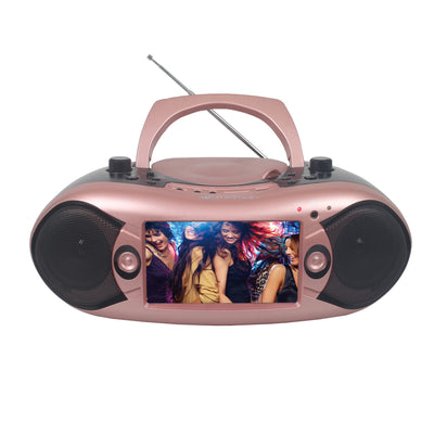 7”Bluetooth® DVD Boombox with AM/FM Radio & Digital TV – EMERSONAUDIO