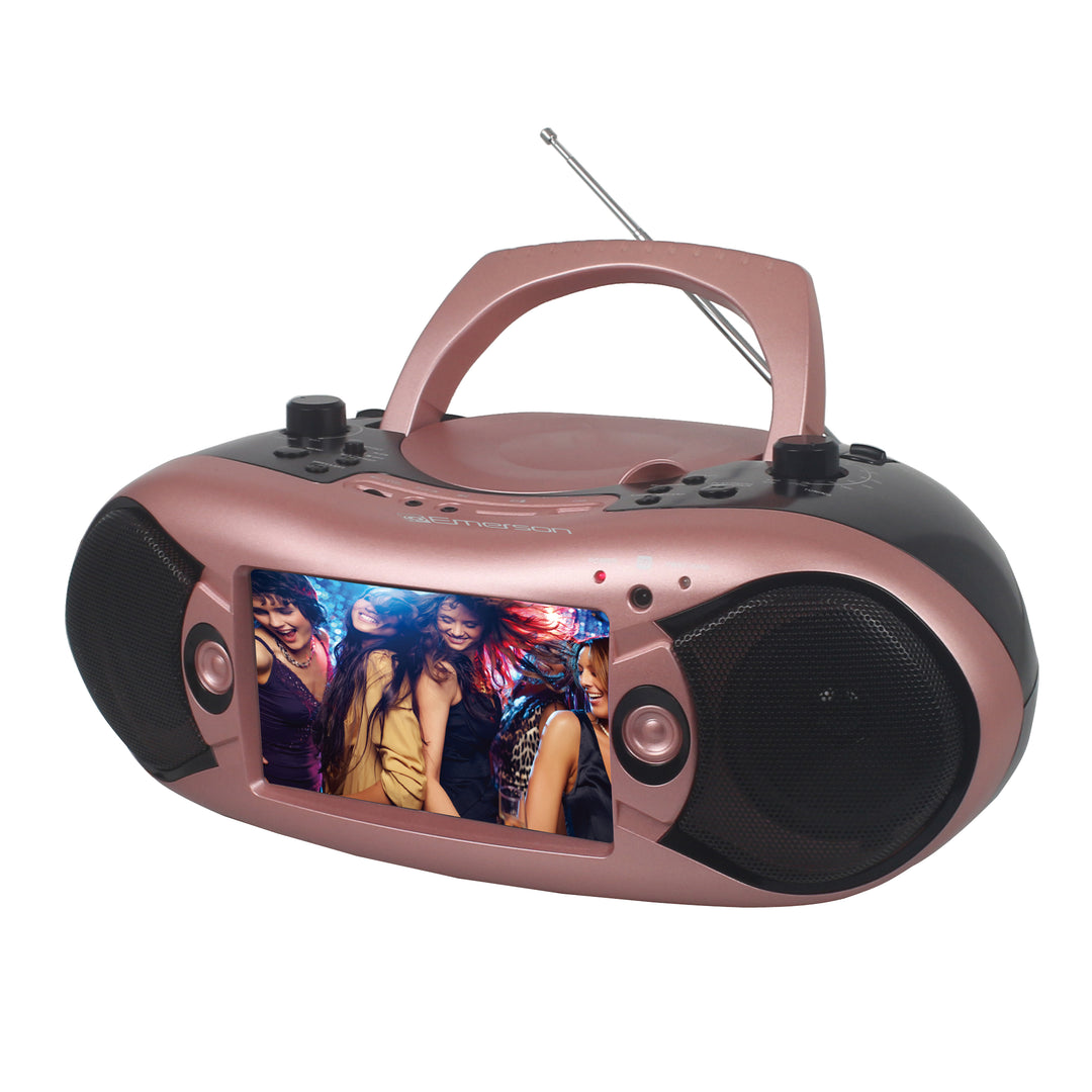 7”Bluetooth® DVD Boombox with AM/FM Radio & Digital TV – EMERSONAUDIO