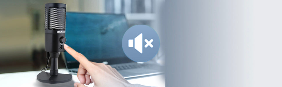 USB Gaming & Streaming Microphone with RGB Lighting – EMERSONAUDIO