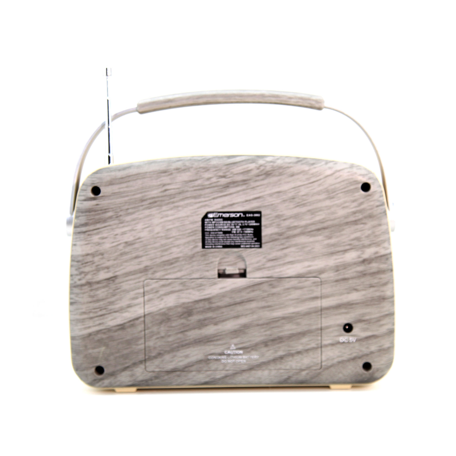 Portable Retro Radio with Built-in Rechargable Battery – EMERSONAUDIO