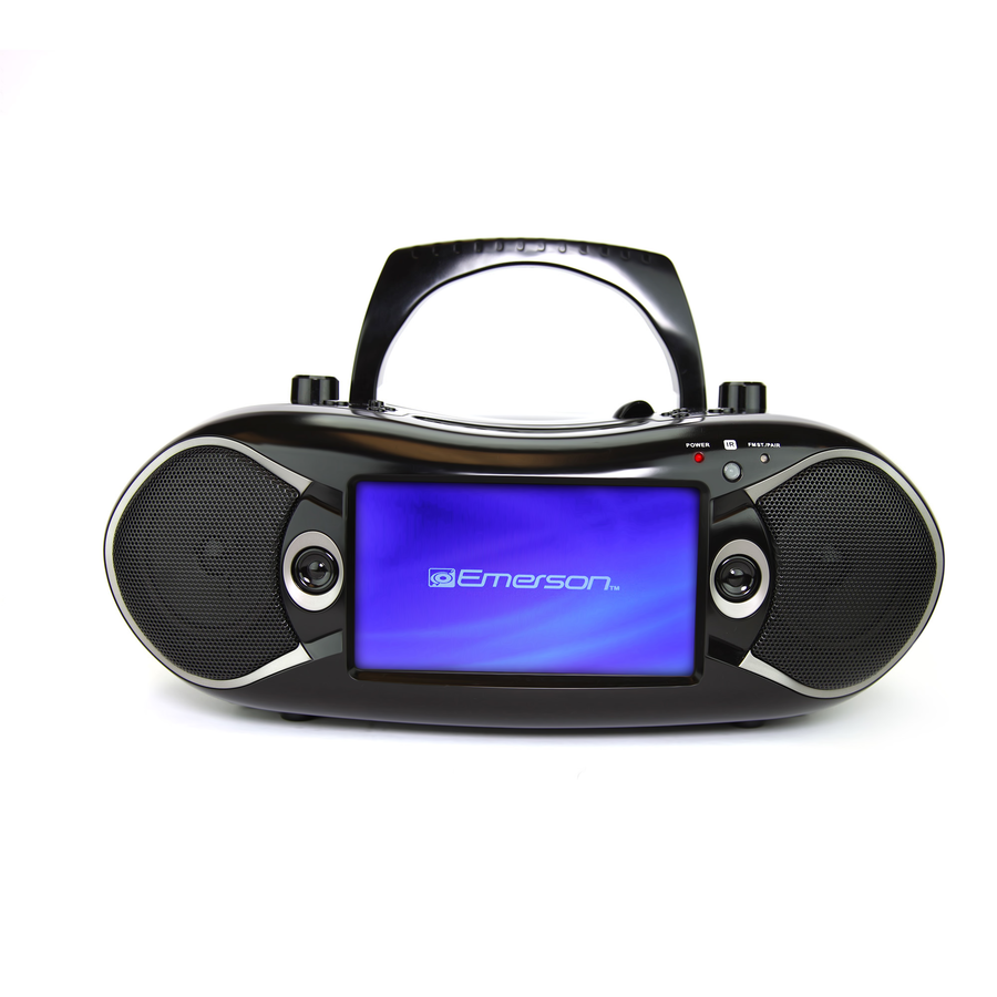 7”Bluetooth® DVD Boombox with AM/FM Radio & Digital TV – EMERSONAUDIO