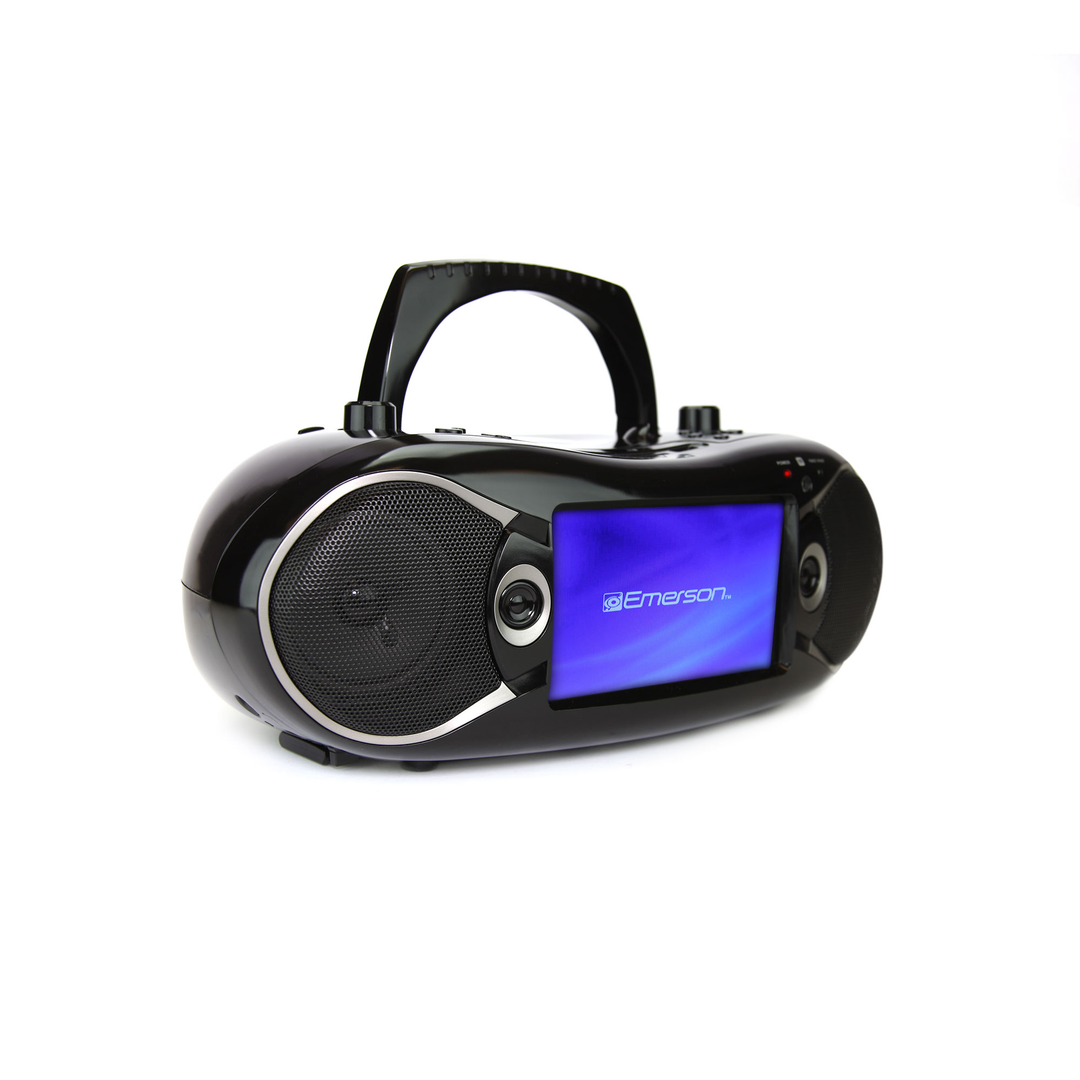 7”Bluetooth® DVD Boombox with AM/FM Radio & Digital TV – EMERSONAUDIO