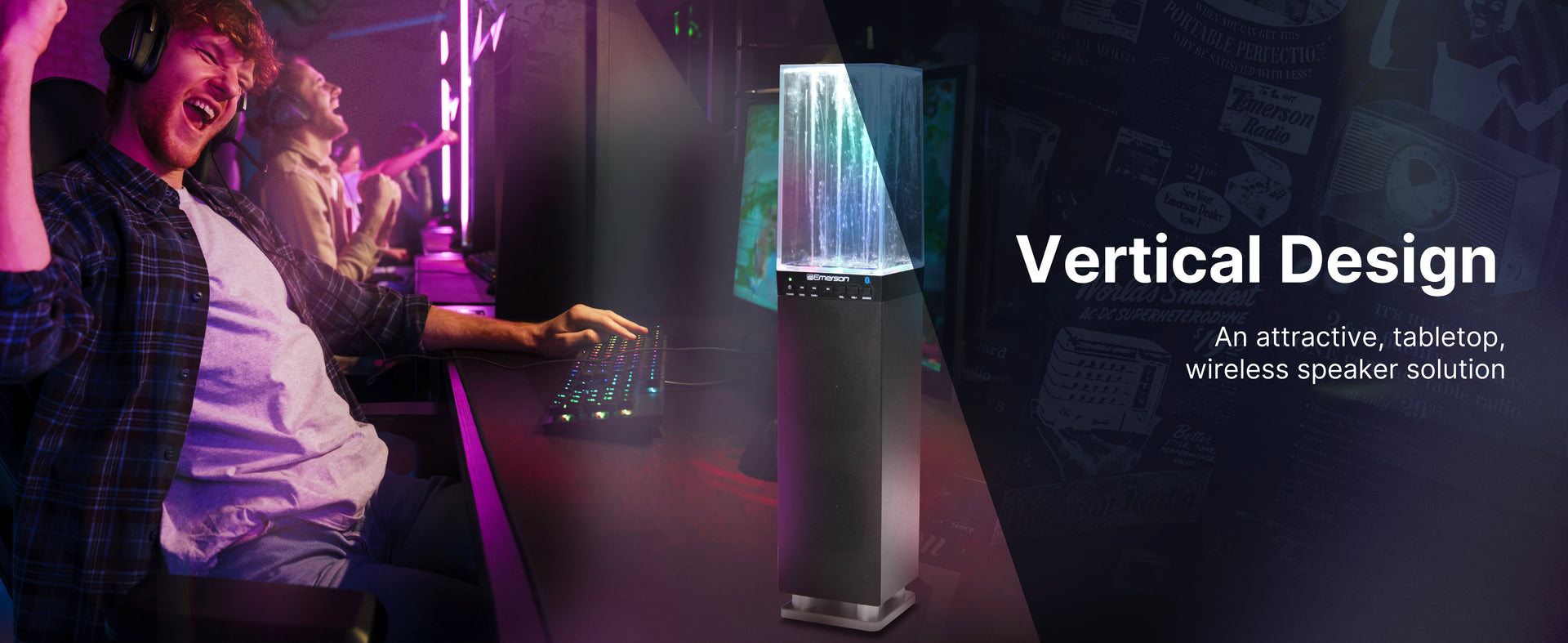 Dancing Water Light Tower Speaker System – EMERSONAUDIO