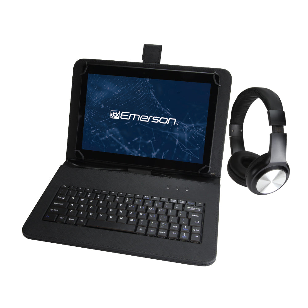 10.1" Tablet Combo with Headphones and USB Keyboard – EMERSONAUDIO