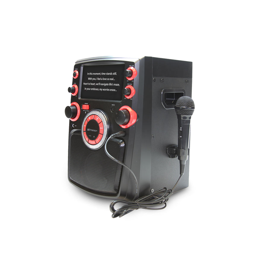 Portable Bluetooth® Karaoke System with 7" LCD Display – EMERSONAUDIO