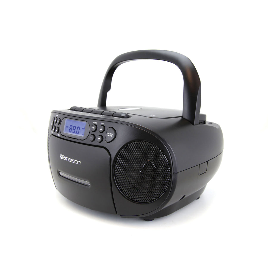 Portable CD / Cassette Player with AM/FM Stereo – EMERSONAUDIO