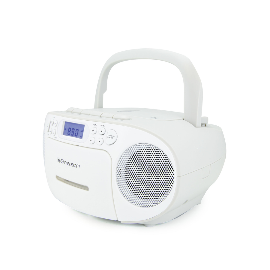 Portable CD / Cassette Player with AM/FM Stereo – EMERSONAUDIO