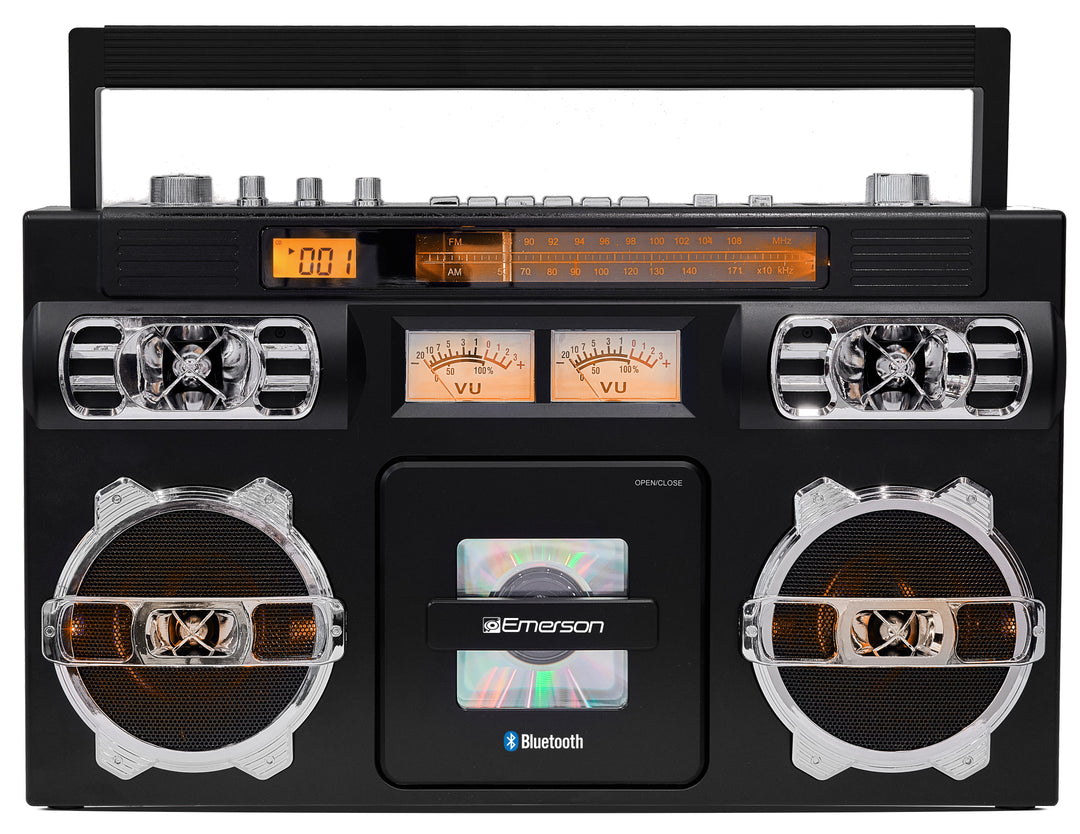 Retro Portable CD Boombox – EMERSONAUDIO