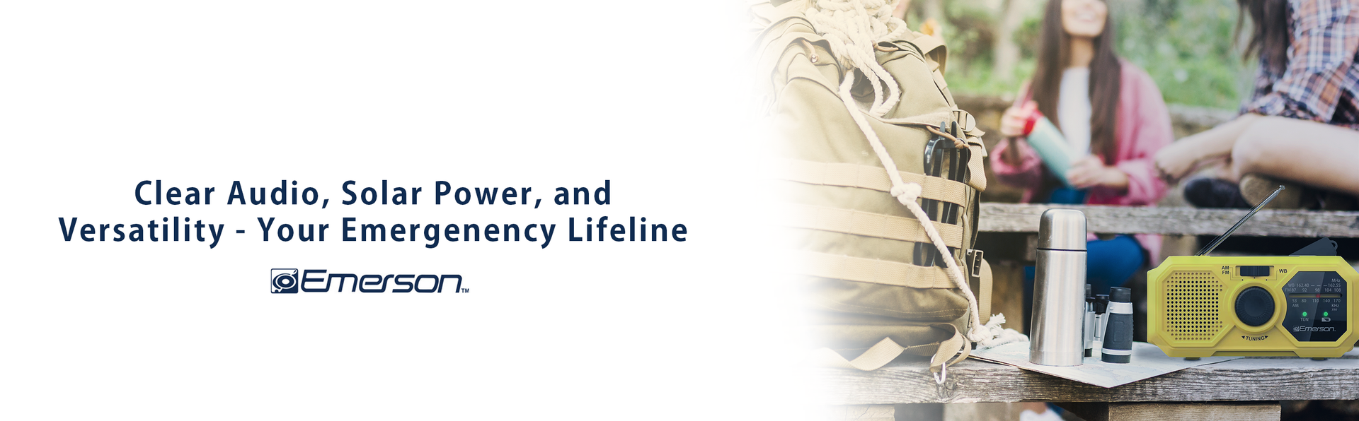 Emergency AM/FM Radio with Weather Band and Power Bank – EMERSONAUDIO