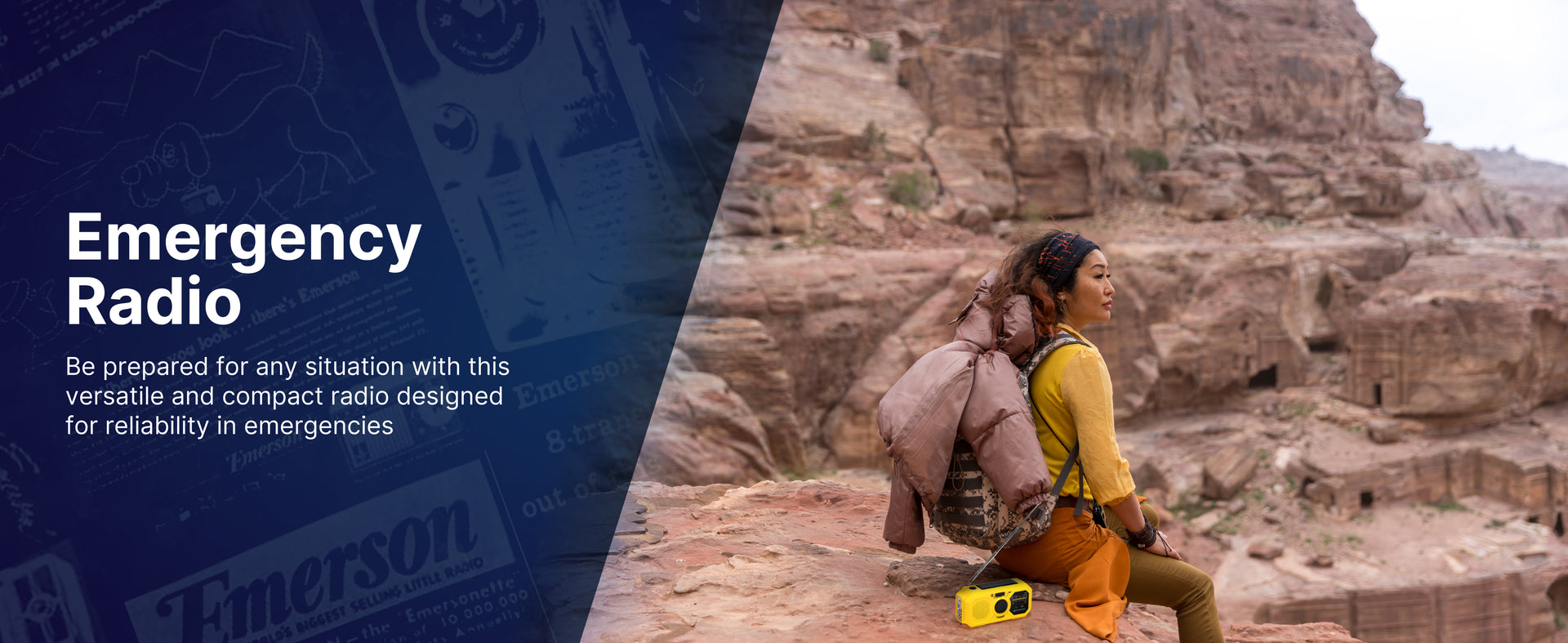 Emergency AM/FM Radio with Weather Band and Power Bank – EMERSONAUDIO