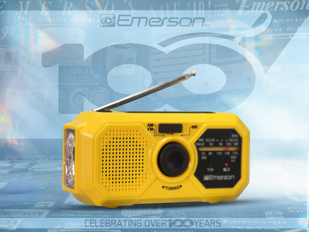 Emergency AM/FM Radio with Weather Band and Power Bank – EMERSONAUDIO