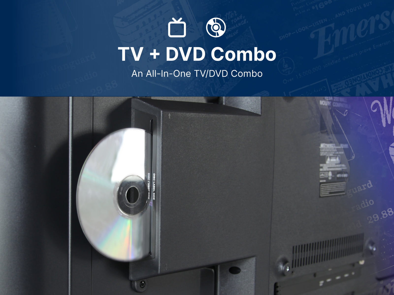 40" Class HD LED TV with DVD Player – EMERSONAUDIO