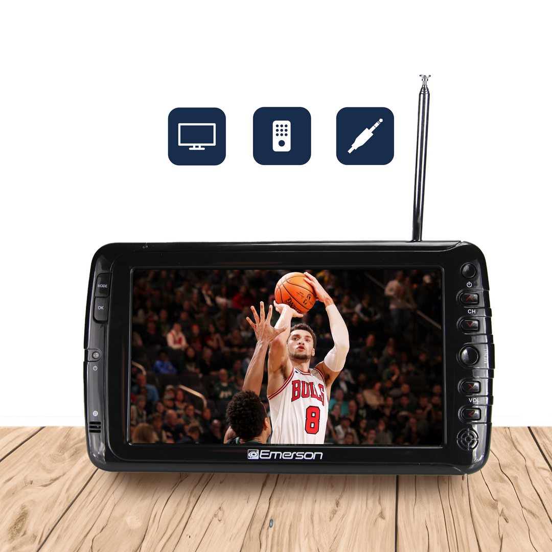 7" Portable TV with Multimedia Player – EMERSONAUDIO
