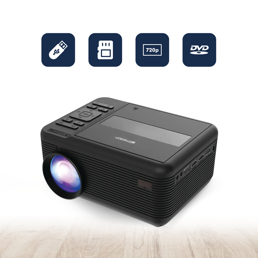 150" Home Theater LCD Projector Combo with Built-In DVD Player ...