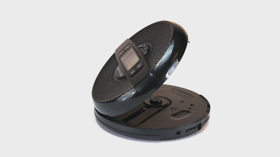 Portable Bluetooth® CD Player with FM Radio & Speaker – EMERSONAUDIO