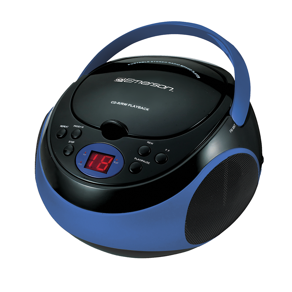Portable CD Player with AM/FM Radio – EMERSONAUDIO