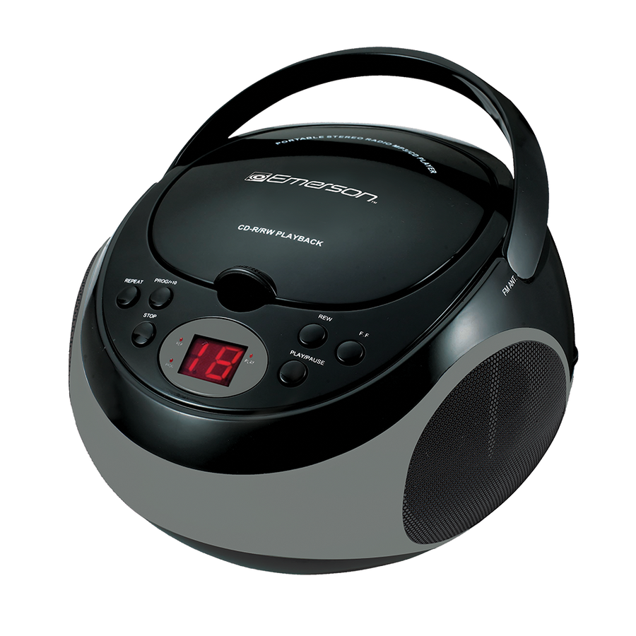 Portable CD Player with AM/FM Radio – EMERSONAUDIO